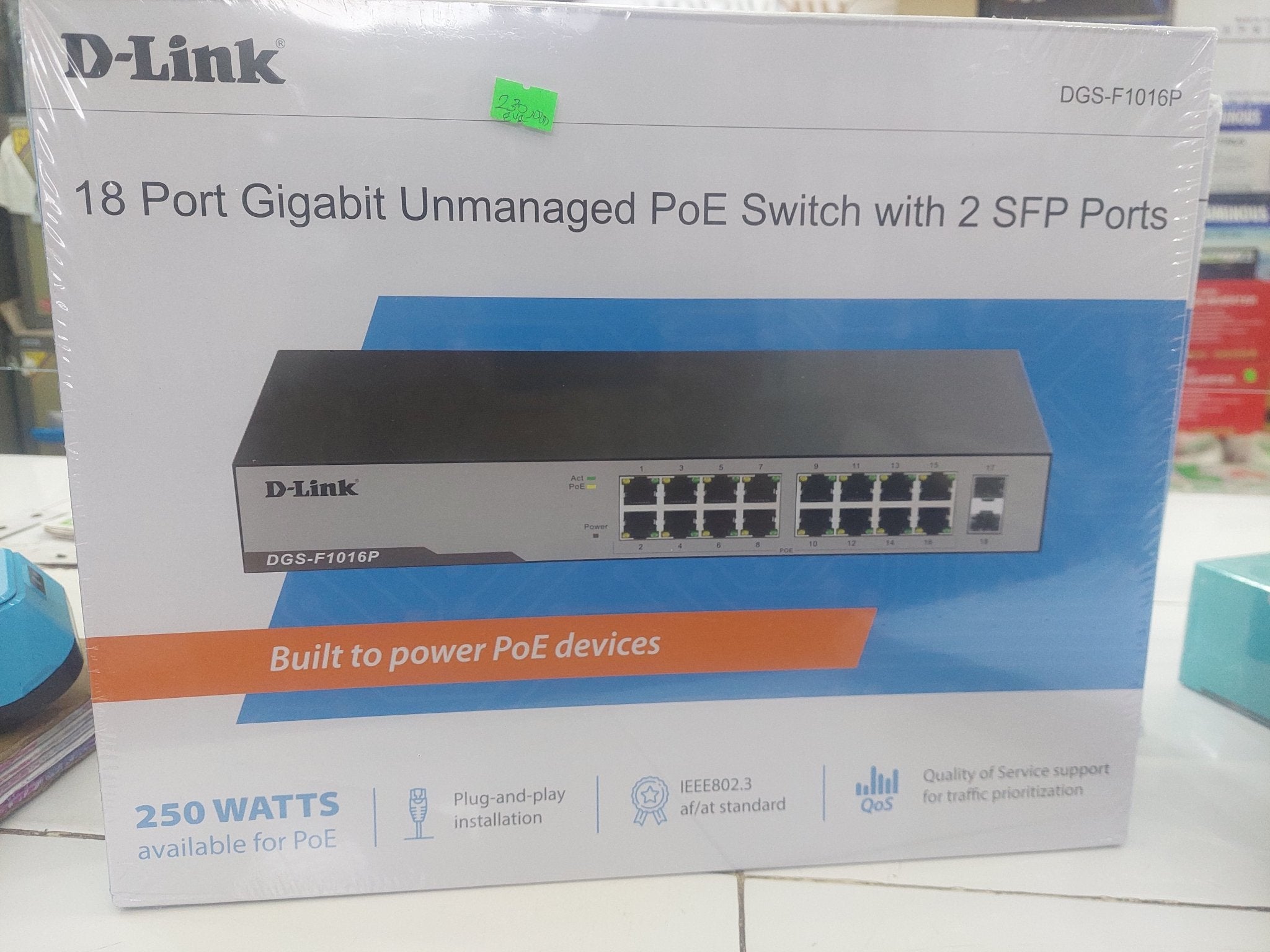 DLINK 18 PORT GIGABIT UNMANAGED POE SWITCH